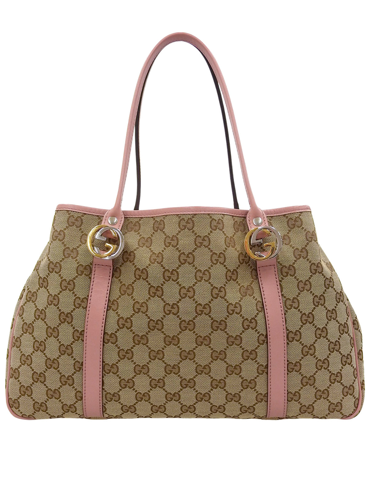 Canvas GG Pattern Tote Bag Beige/Pink| VINTAGE QOO TOKYO | ヴィンテージクートーキョー