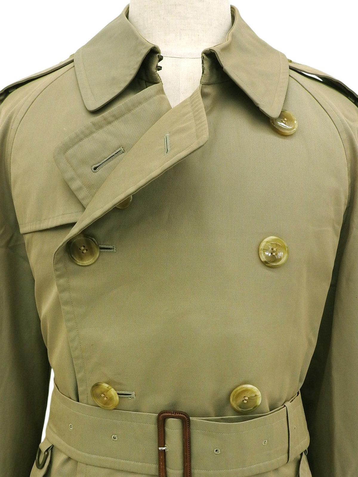 Nova Check Lining Trench Coat Khaki| VINTAGE QOO TOKYO | ヴィンテージクートーキョー